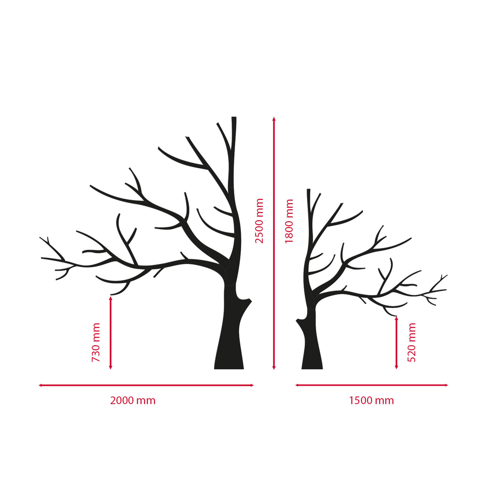 Wanddeko XXL Baum - MDF Natur | wall-art.de