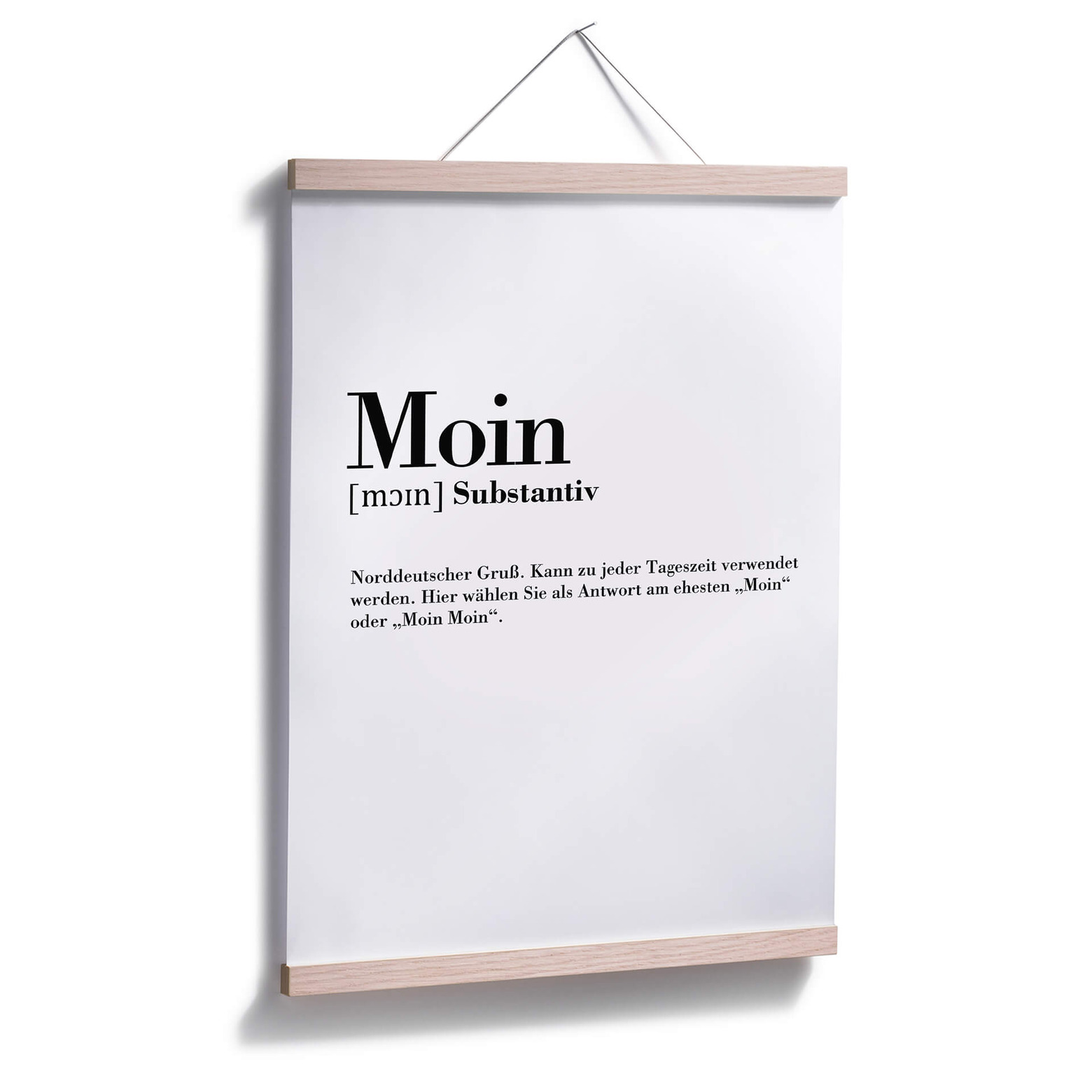 Poster Grammatik Moin | wall-art.de
