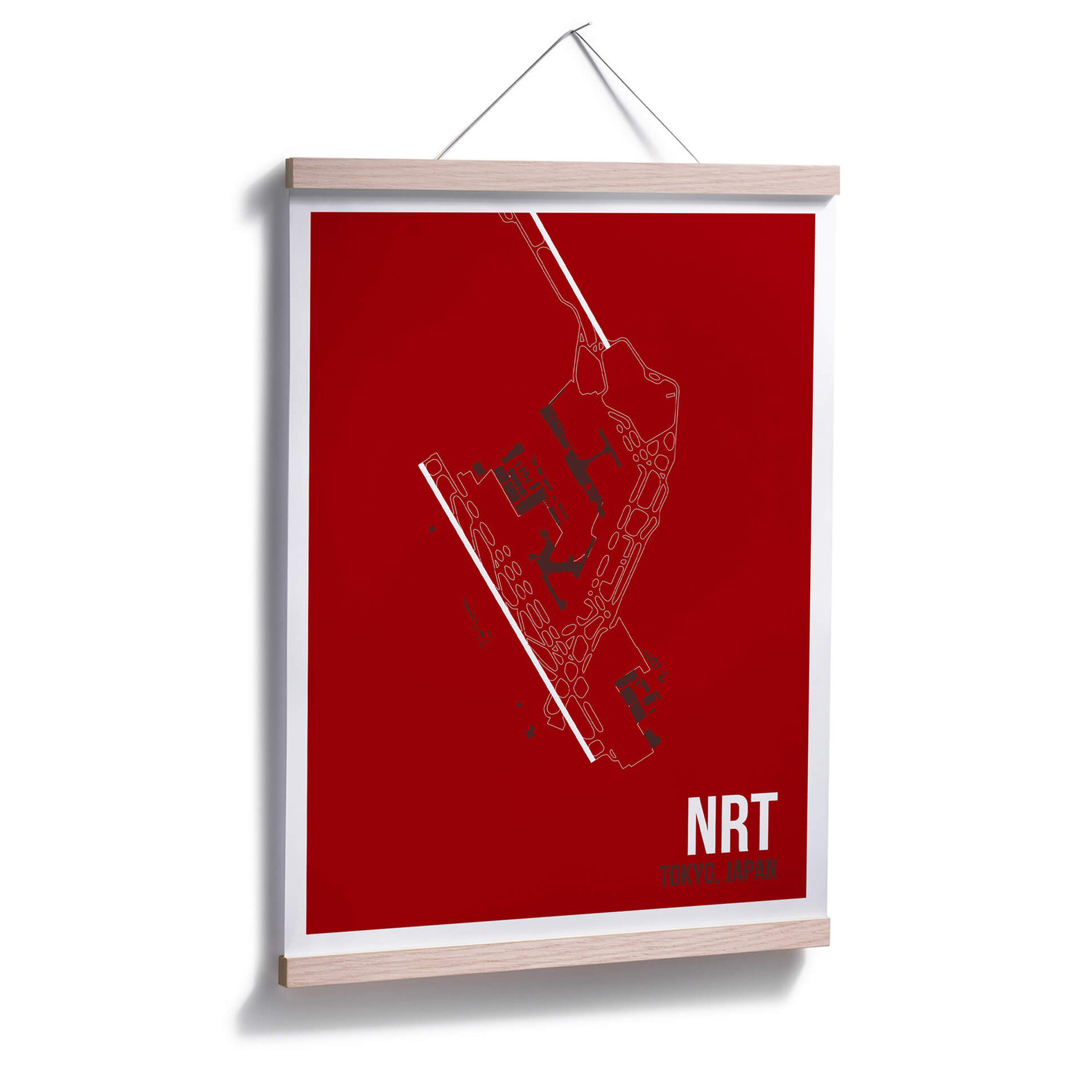 Poster 08Left - NRT plan de Tokyo | wall-art.fr