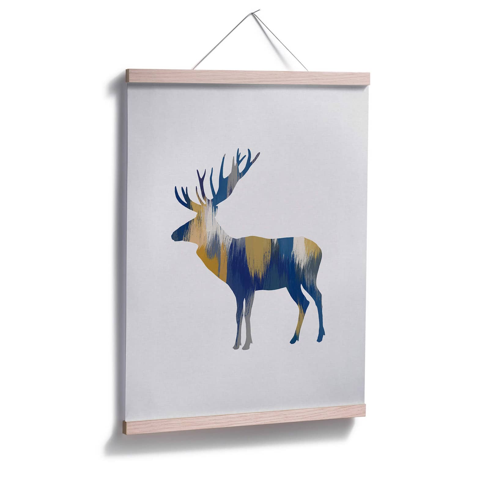 Poster Orara Studio - Moose Blue and Yellow | wall-art.de