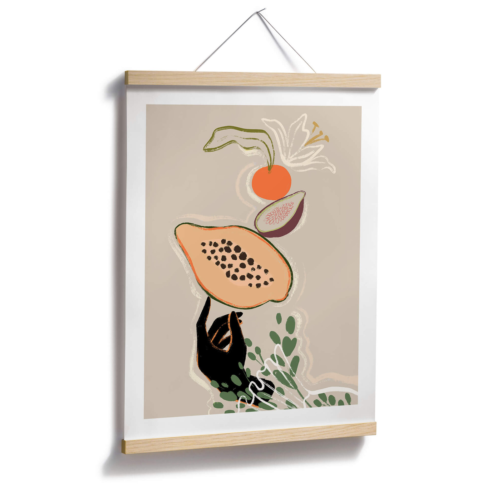 Poster Kunst - Arty Guava - Papaya Balance | wall-art.de