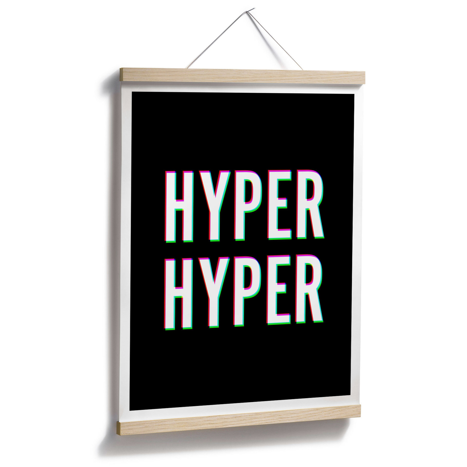 Poster Hyper Hyper - Glitch Effekt | wall-art.de