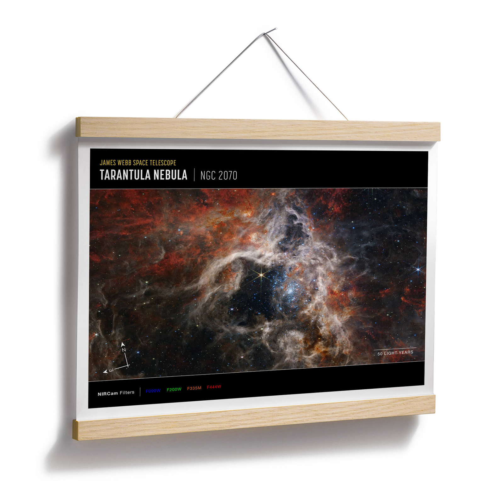 Poster James Webb - Tarantula Nebula | wall-art.nl