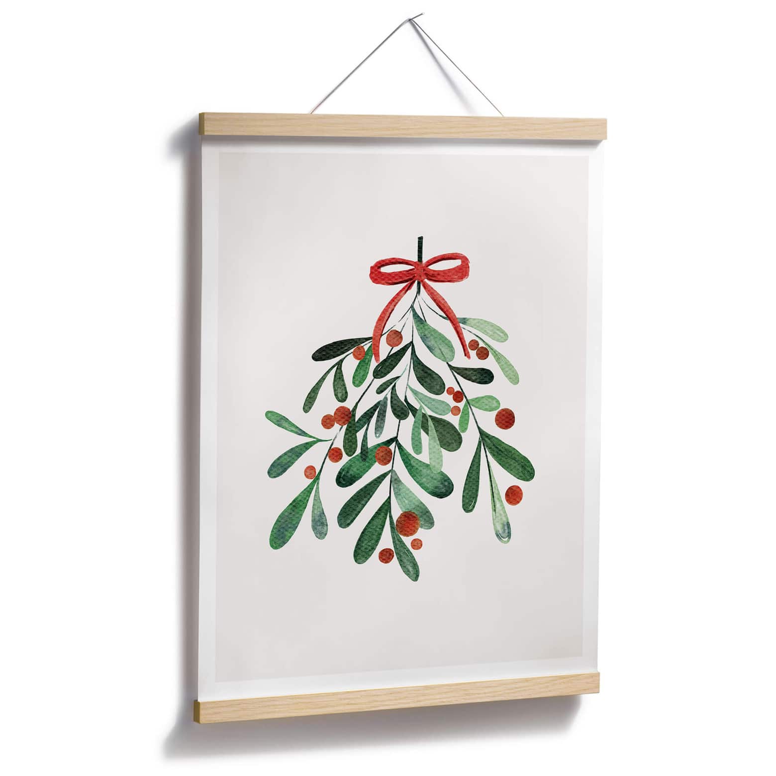 Poster Kristina - Mistletoe Christmas | wall-art.nl