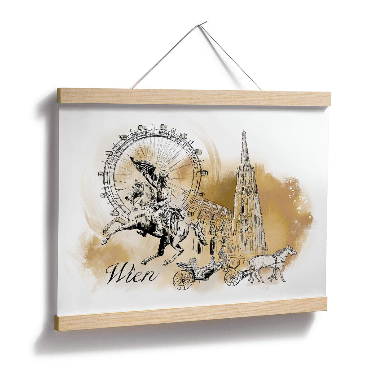 Poster Love your City - Wien | wall-art.de