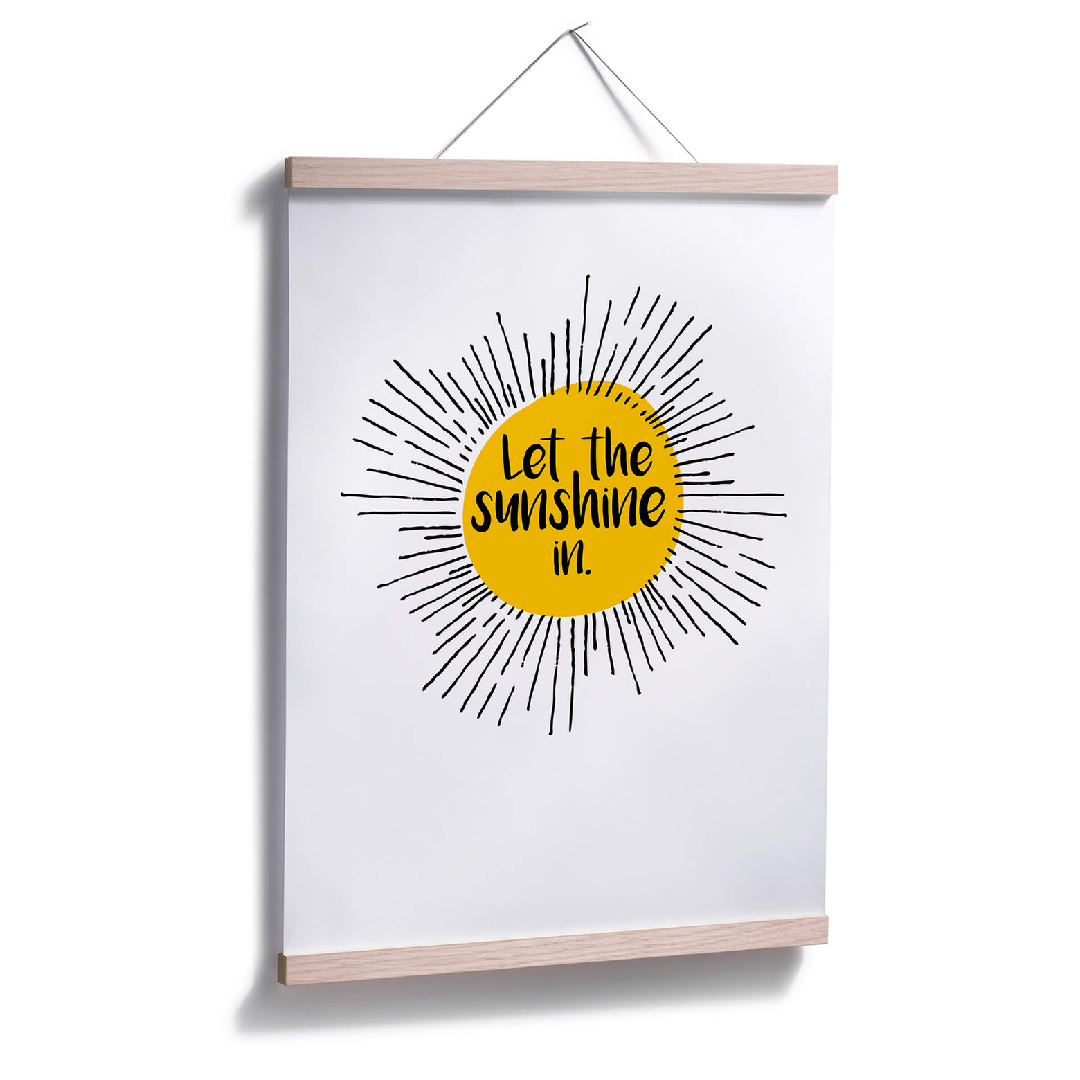 Poster Let the sunshine in | wall-art.nl