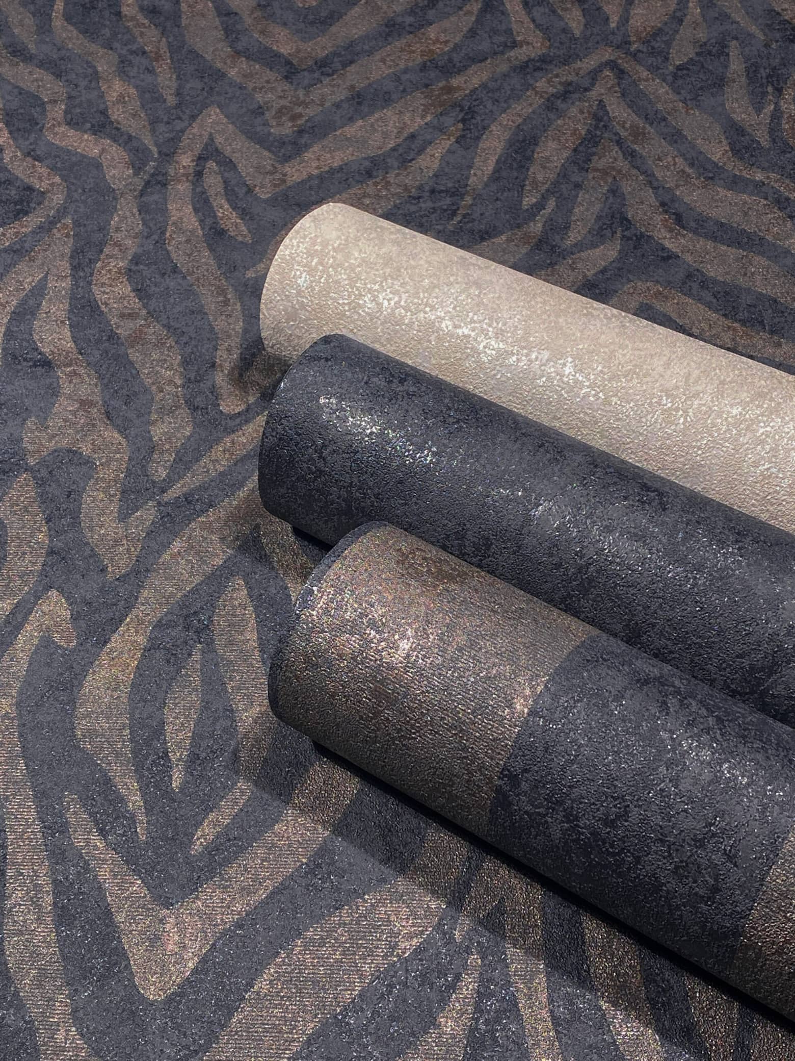 vliesbehang beige strepen voor woonkamer slaapkamer kantoor marburg ...