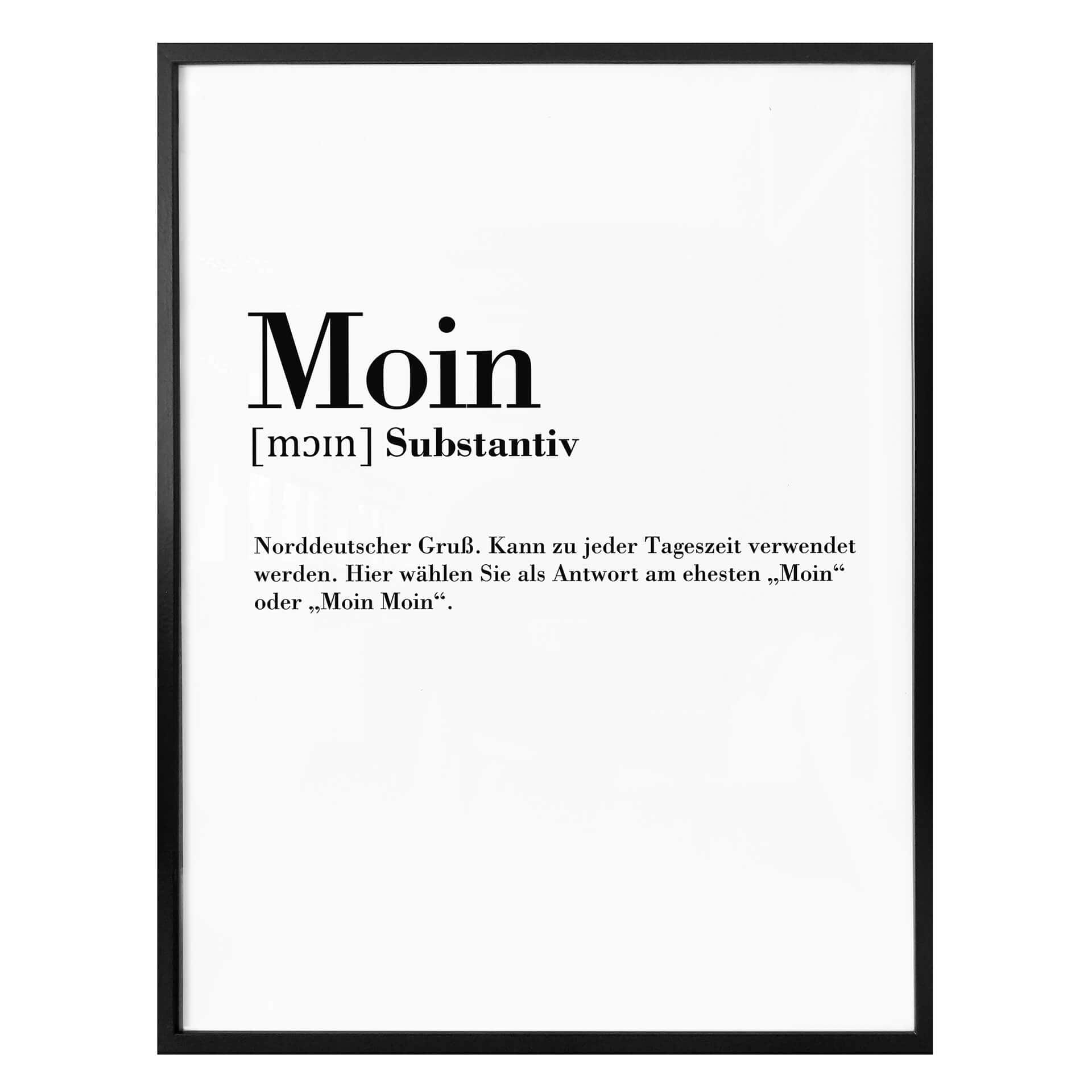 Poster Grammatik Moin | wall-art.de