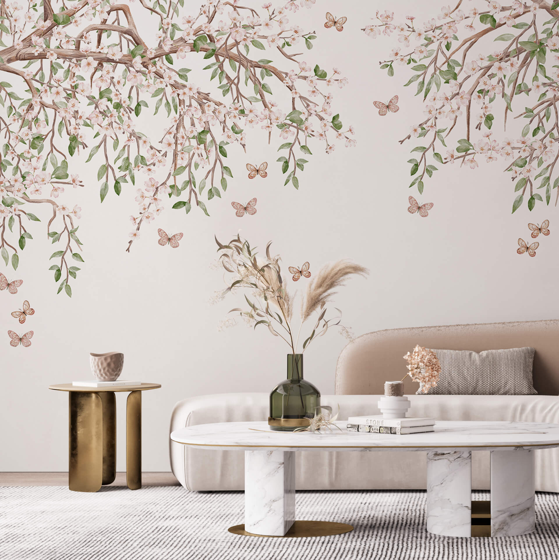 Blumentapete Sir Edward - Blütenzauber im Frühling | wall-art.de