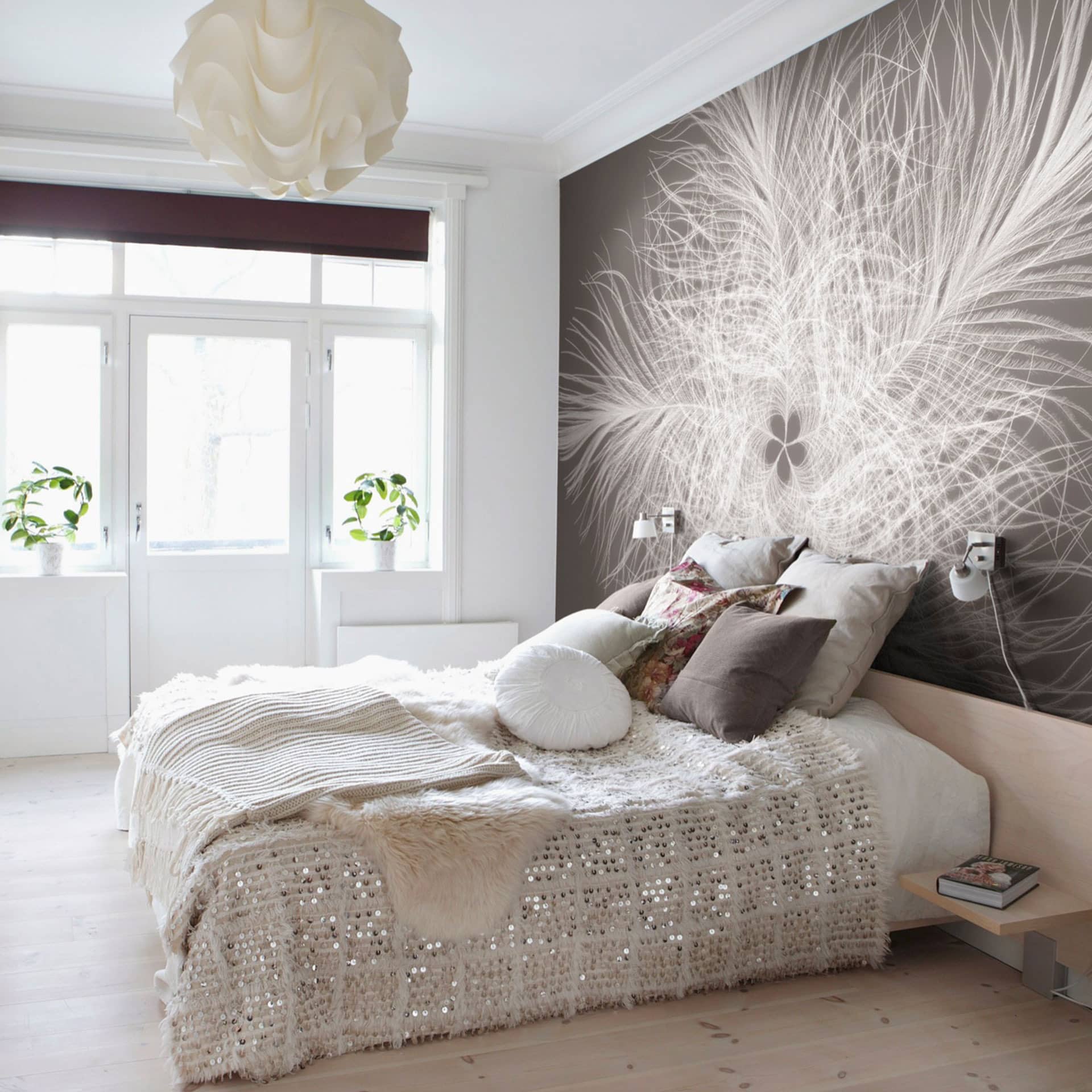 Fotobehang Vliesbehang Veren | wall-art.nl