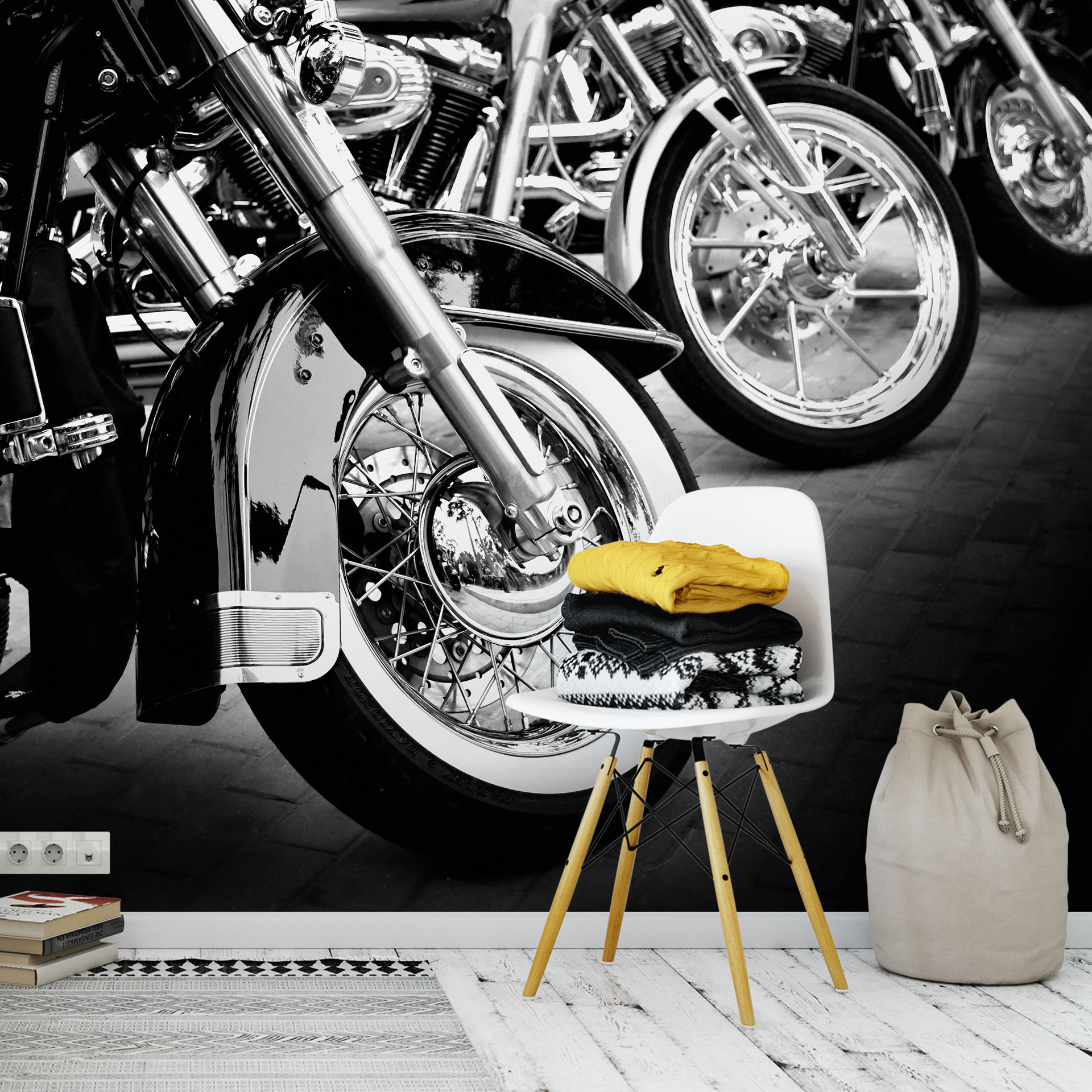 Fototapete Motorcycle Wheels | wall-art.de