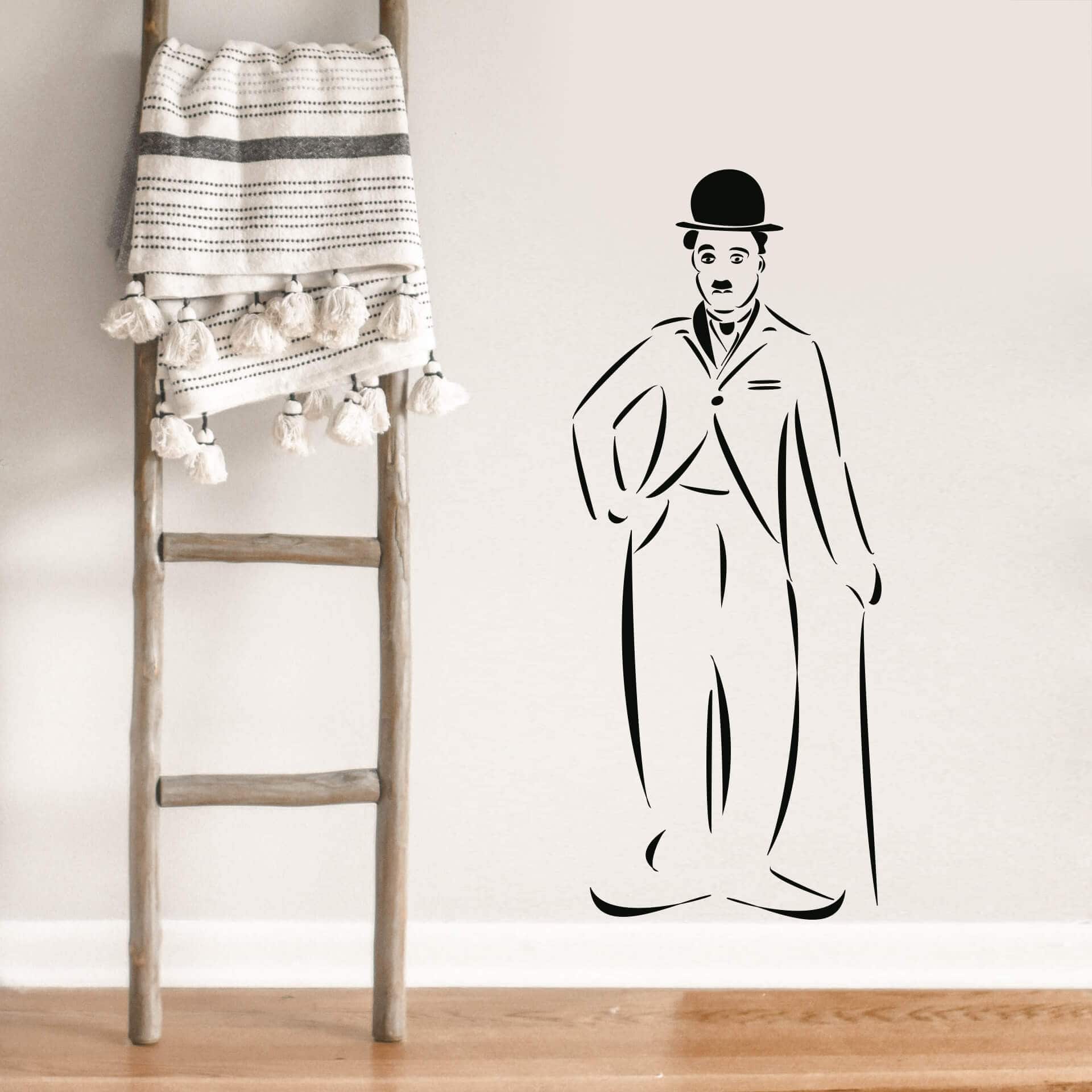 Wandtattoo Charlie Chaplin 2 - der Stummfilm-Star als Wandtattoo | wall ...
