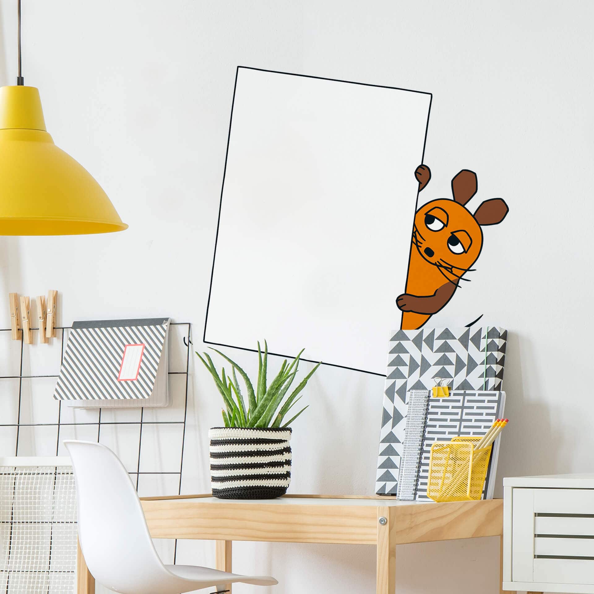 Wandtattoo Die Maus Schild | wall-art.de