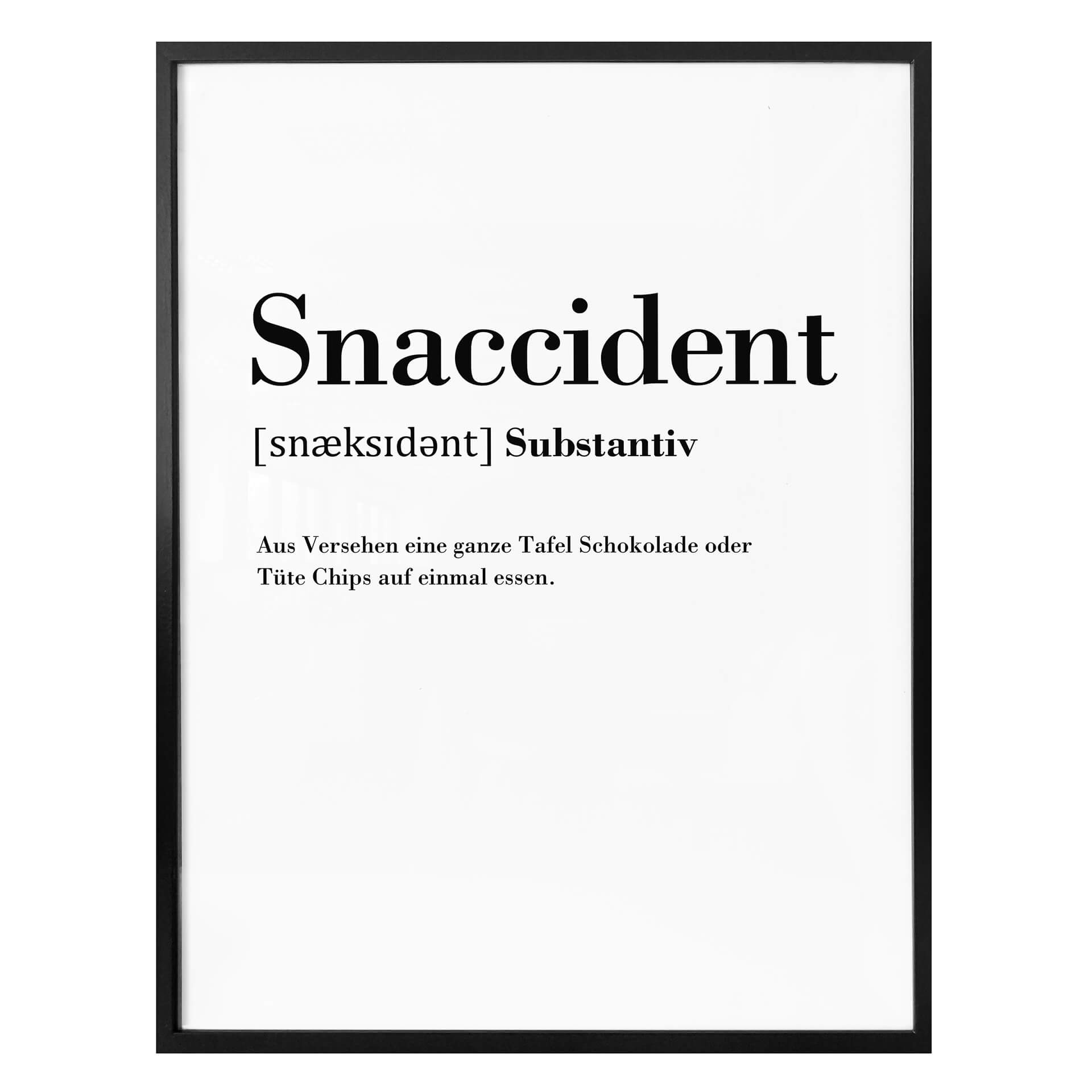 Poster Grammatik - Snaccident | wall-art.de