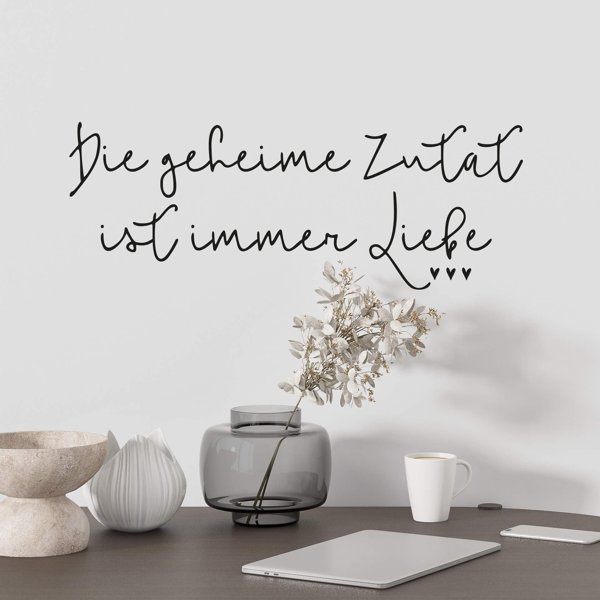 Wandtattoo Die geheime Zutat ist immer Liebe | wall-art.de