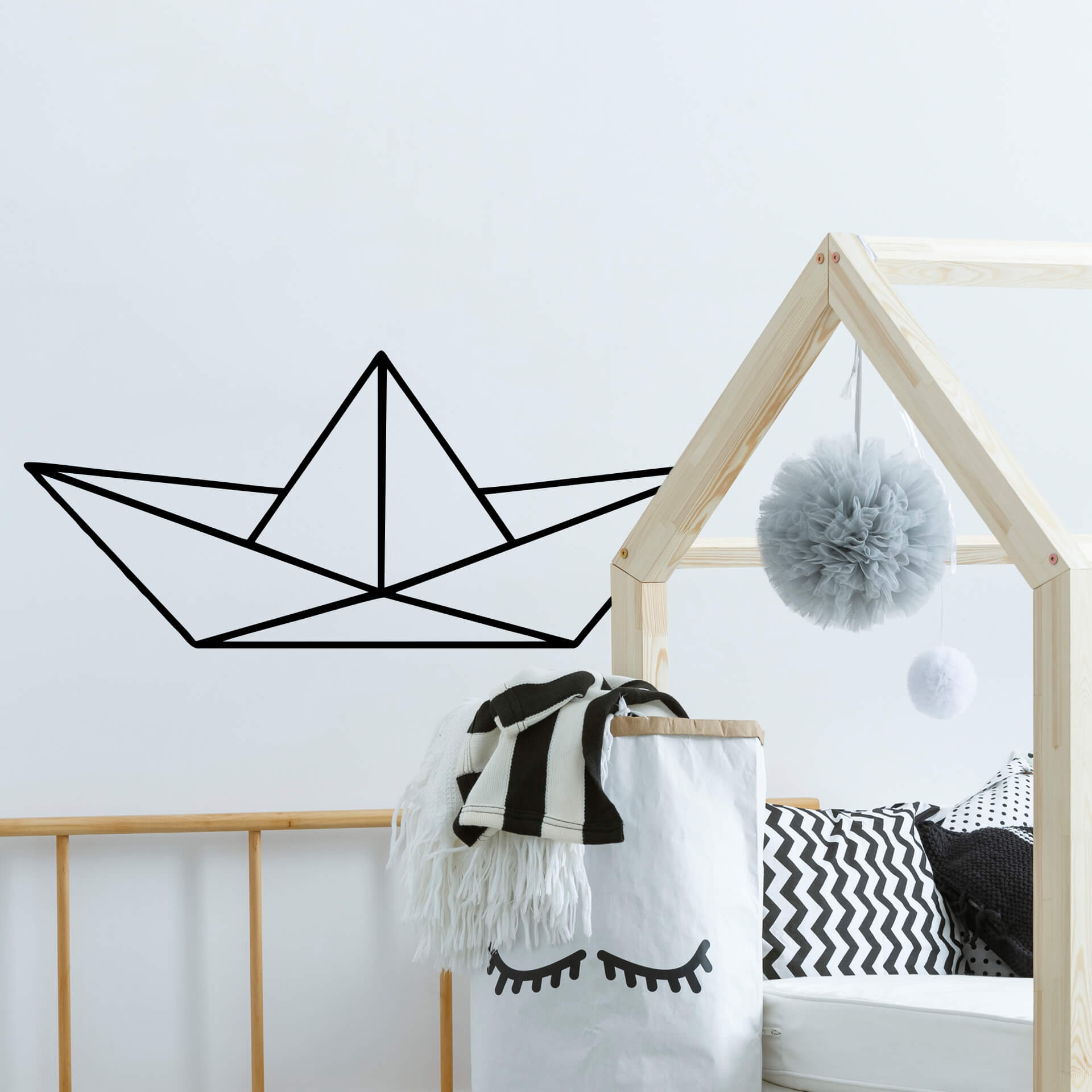 Wandtattoo Papierboot | wall-art.de