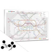 Poster BVG Berlin - Plan de métro de Berlin | wall-art.fr